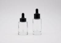 China 50ml 18/410 Clear Dropper Bottles For Essential Oil for sale