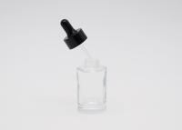 China 50ml 18/410 Clear Dropper Bottles For Essential Oil for sale
