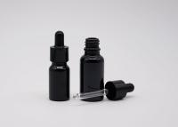 China Black Glass 30ml 50ml Essential Oil Dropper Bottles for sale