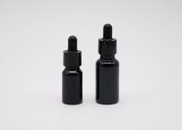 China Black Glass 30ml 50ml Essential Oil Dropper Bottles for sale