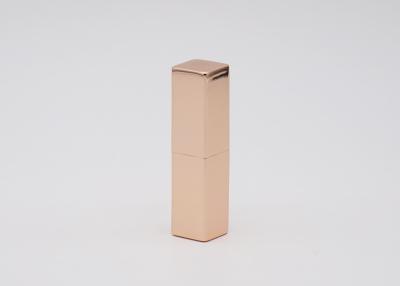 China Square Gold Aluminum Magnet Lip Balm Containers Bulk for sale