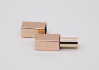 China Square Gold Aluminum Magnet Lip Balm Containers Bulk for sale