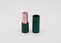 China Aluminum Green Luxury Empty Magnet Lipstick Tubes 3.5g Lip Balm Tubes​ for sale