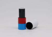 China Magnet Aluminum Color Spraying 3.5g Metal Lip Balm Tubes for sale