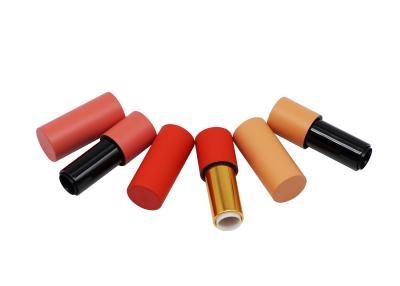 China Red Spraying Aluminum Eco Friendly Lip Balm Tubes Bulk With Magnet for sale