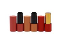 China Red Spraying Aluminum Eco Friendly Lip Balm Tubes Bulk With Magnet for sale