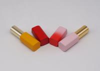 China Petal Shape Pink Magnetic 3.5g Aluminum Lip Balm Tubes for sale