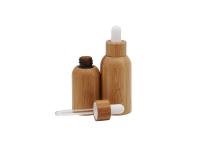 China 50ml Bamboo 18 / 410 Essential Oil Dropper Bottles for sale