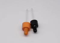 China Orange Glass Pipette SGS Glass Oil Dropper 15mm for sale
