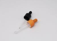 China Orange Glass Pipette SGS Glass Oil Dropper 15mm for sale
