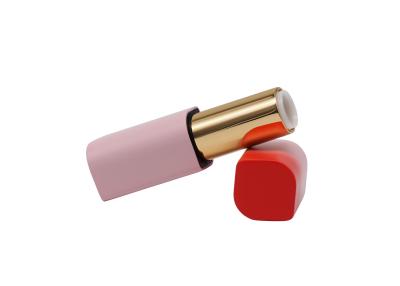 China Magnet Pink Color Spraying 3.5g Empty Lip Balm Tubes for sale