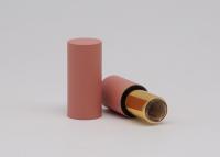 China Magnet Pink Color Spraying 3.5g Empty Lip Balm Tubes for sale