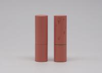 China Magnet Pink Color Spraying 3.5g Empty Lip Balm Tubes for sale