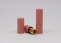 China Magnet Pink Color Spraying 3.5g Empty Lip Balm Tubes for sale