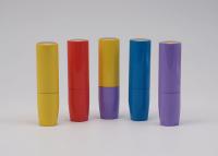 China 3.5g SGS Shiny Round Aluminum Lipstick Tube Container for sale