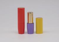 China 3.5g SGS Shiny Round Aluminum Lipstick Tube Container for sale