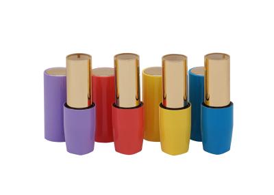 China 3.4g 3.5g Lip Balm Containers Aluminum Glossy Color Type for sale