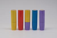 China 3.4g 3.5g Lip Balm Containers Aluminum Glossy Color Type for sale