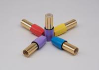 China 3.4g 3.5g Lip Balm Containers Aluminum Glossy Color Type for sale