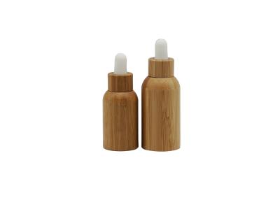 China 30ml Natural Bamboo Dropper Odm Essential Oil Glass Bottle for sale