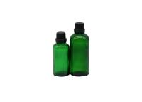 China Cosmetic Green 50ml 1 Oz Glass Dropper Bottles for sale