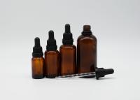 China Amber Clear Essential Oil Customized 15ml Glass Dropper Bottles for sale