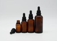 China Amber Clear Essential Oil Customized 15ml Glass Dropper Bottles for sale