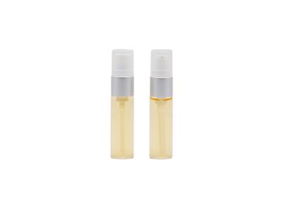 China 8ml Clear Perfume Sample Spray Bottles Cylinder Shaped for sale