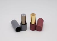 China Hot stamping Fashionable Refillable Rubber Empty Lipstick Tube for sale