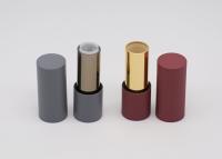 China Hot stamping Fashionable Refillable Rubber Empty Lipstick Tube for sale