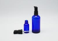 China ISO9001 15ml Cobalt Blue Tincture  Dropper Bottles Glass Shelled for sale