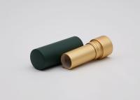 China ODM Dark Green Metal Empty Lipstick Tube Color Spraying Surface for sale