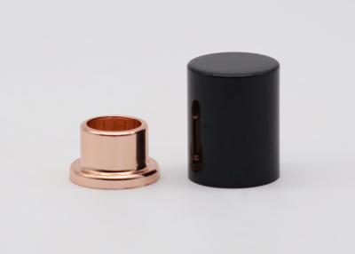 China Step Collar Replacement  Cologne Aluminum Screw Caps Balck Gold Color for sale