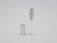 China 10CC Exquisite Mini Glass Perfume Tester Bottle  With Silver Aluminum Spray Pump for sale