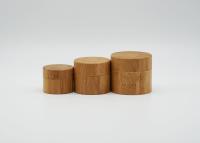 China 100g Round Bamboo Empty Cream Jar Leakproof Environmental Protection for sale