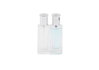 China 50ml Clear Square Rectangle Shape Empty Glass Perfume Bottles for sale