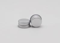 China 20mm Silver Aluminum Plastic Screw Cap For Pill Bottles for sale