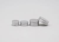 China 20mm Silver Aluminum Plastic Screw Cap For Pill Bottles for sale