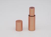 China Gold Lip Balm Tubes 3.5g Aluminium Skinny Circle Empty Lipstick Tube for sale