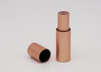 China Gold Lip Balm Tubes 3.5g Aluminium Skinny Circle Empty Lipstick Tube for sale