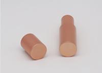 China Gold Lip Balm Tubes 3.5g Aluminium Skinny Circle Empty Lipstick Tube for sale