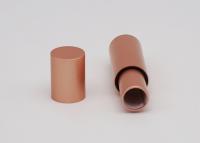 China Gold Lip Balm Tubes 3.5g Aluminium Skinny Circle Empty Lipstick Tube for sale