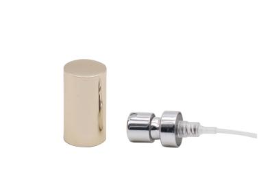 China Aluminum Mini Gold Sprayer Mist  Atomizer Pump 0.075ml Output Per Press for sale