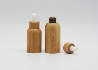 China 30ml Cylinderical Bamboo Dropper Bottle for Personal Care for sale