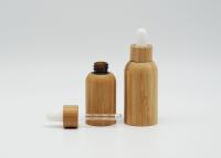 China 30ml Cylinderical Bamboo Dropper Bottle for Personal Care for sale
