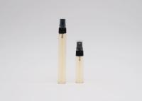 China SGS 3ml Empty Perfume Tester Bottle Vial With Black Atomizer Spray Pump for sale