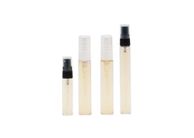 China SGS 3ml Empty Perfume Tester Bottle Vial With Black Atomizer Spray Pump for sale
