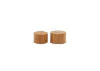 China Natural Bamboo Lid Wooden Screw Cap For Cosmetic Packaging Bottle for sale