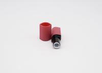 China SGS Plum Aluminum Rubber Painting Rhombus Shape Lip Balm Containers for sale