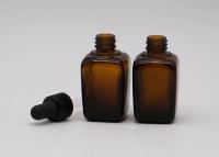 China Latex Rubber 30Ml Dropper Glass Amber Glass Essential Oil Bottle for sale